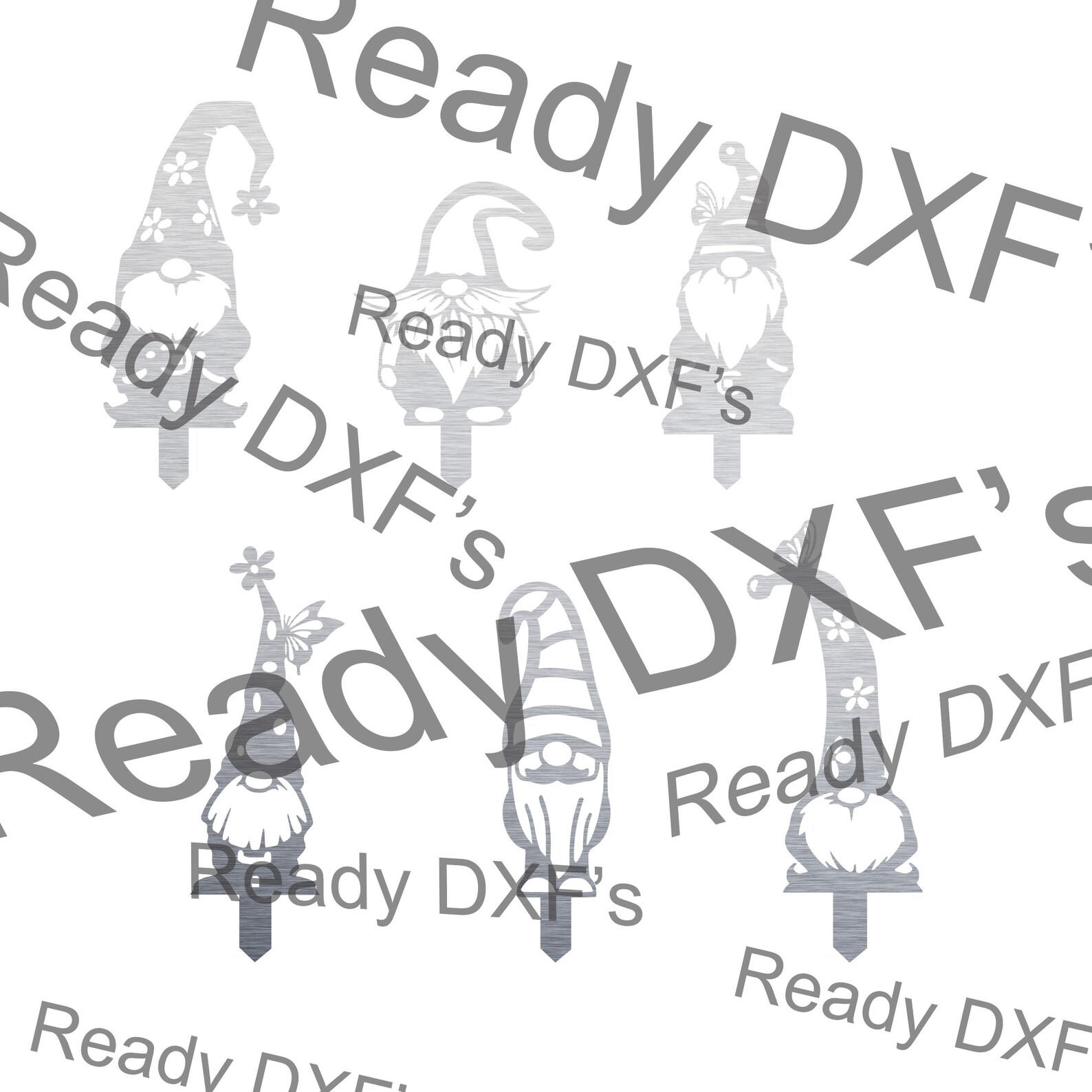 Gnome Garden Stake Dxf File Bundle Ready Dxfs Digital | Etsy