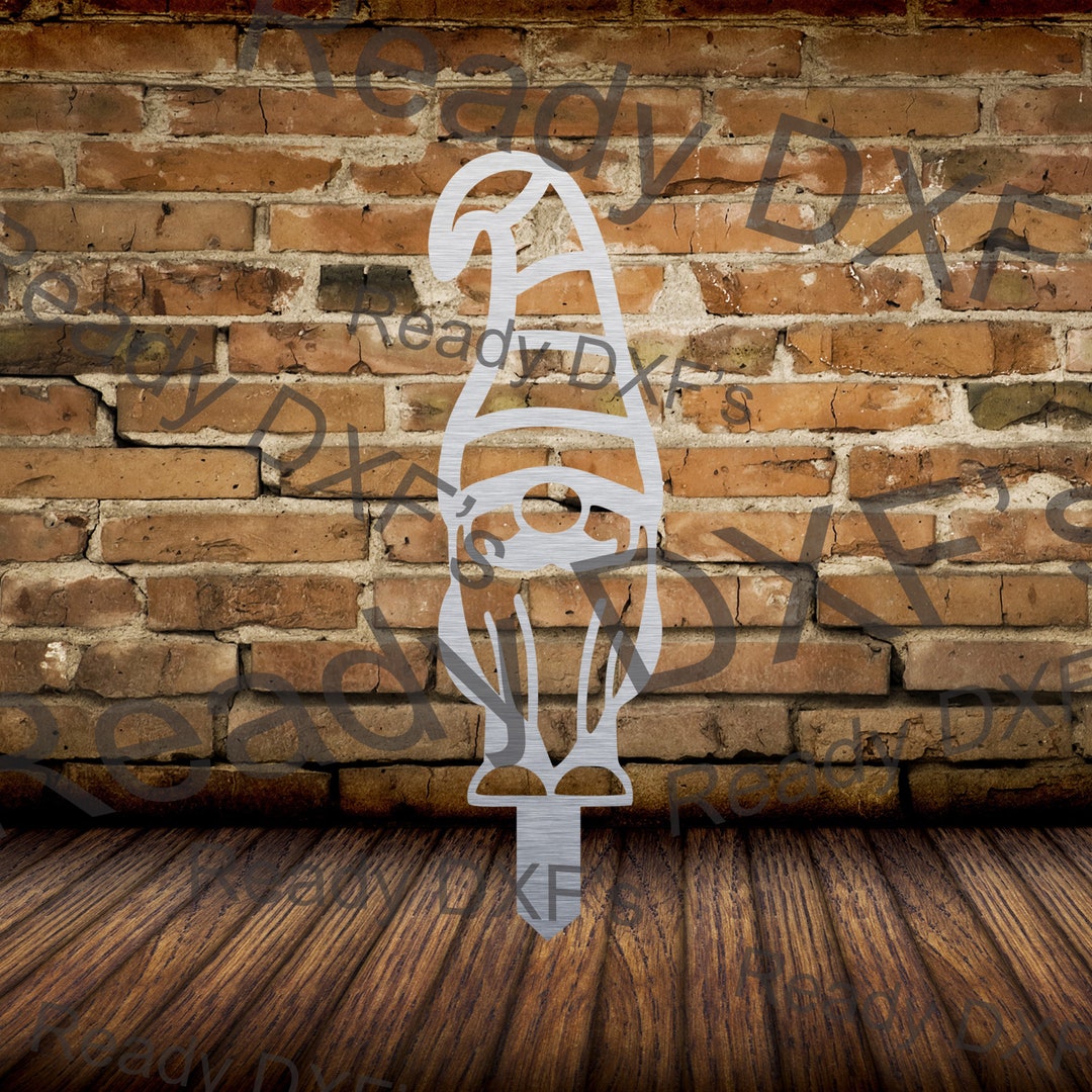 Gnome Garden Stake Dxf File, Ready Dxfs Digital Download, Plasma Cutter ...