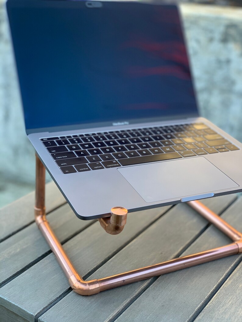 Copper Pipe Laptop Stand Laptop Riser Computer Stand | Etsy