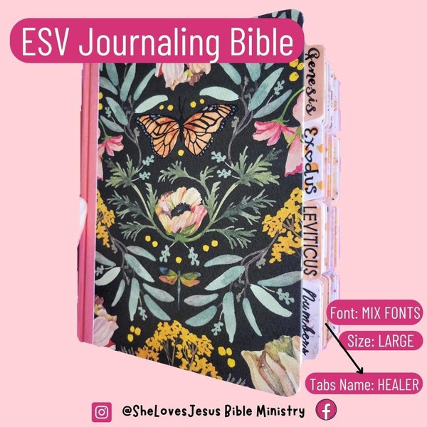 Bible With Tab Esv - Etsy