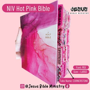Hot Pink Bible Niv - Etsy