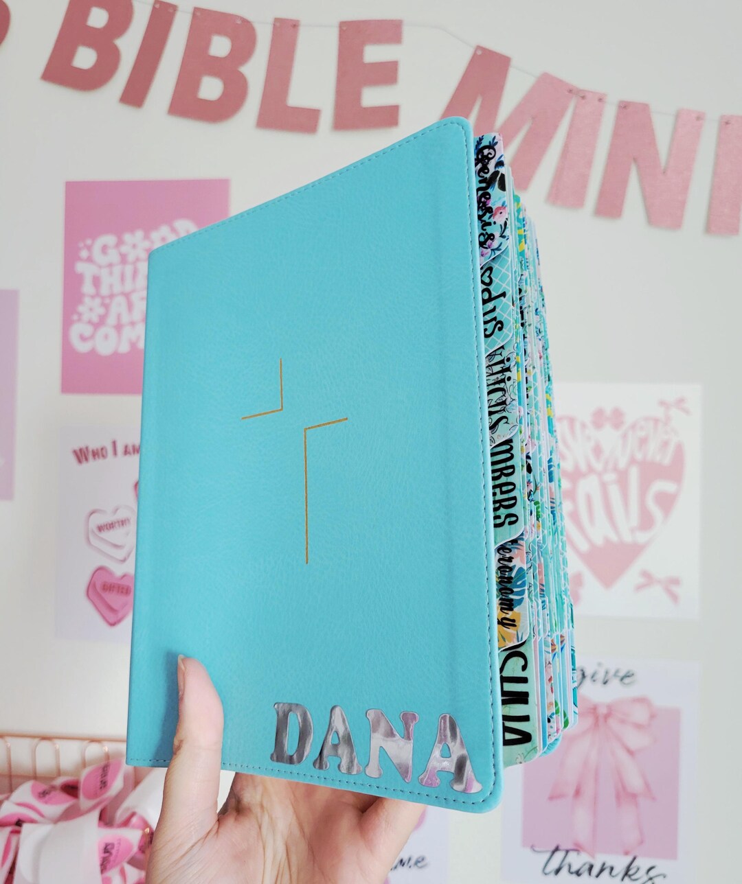 Personalized NIV Jesus Bible: Blue Imitation Leather, Laminated Tabs - Etsy