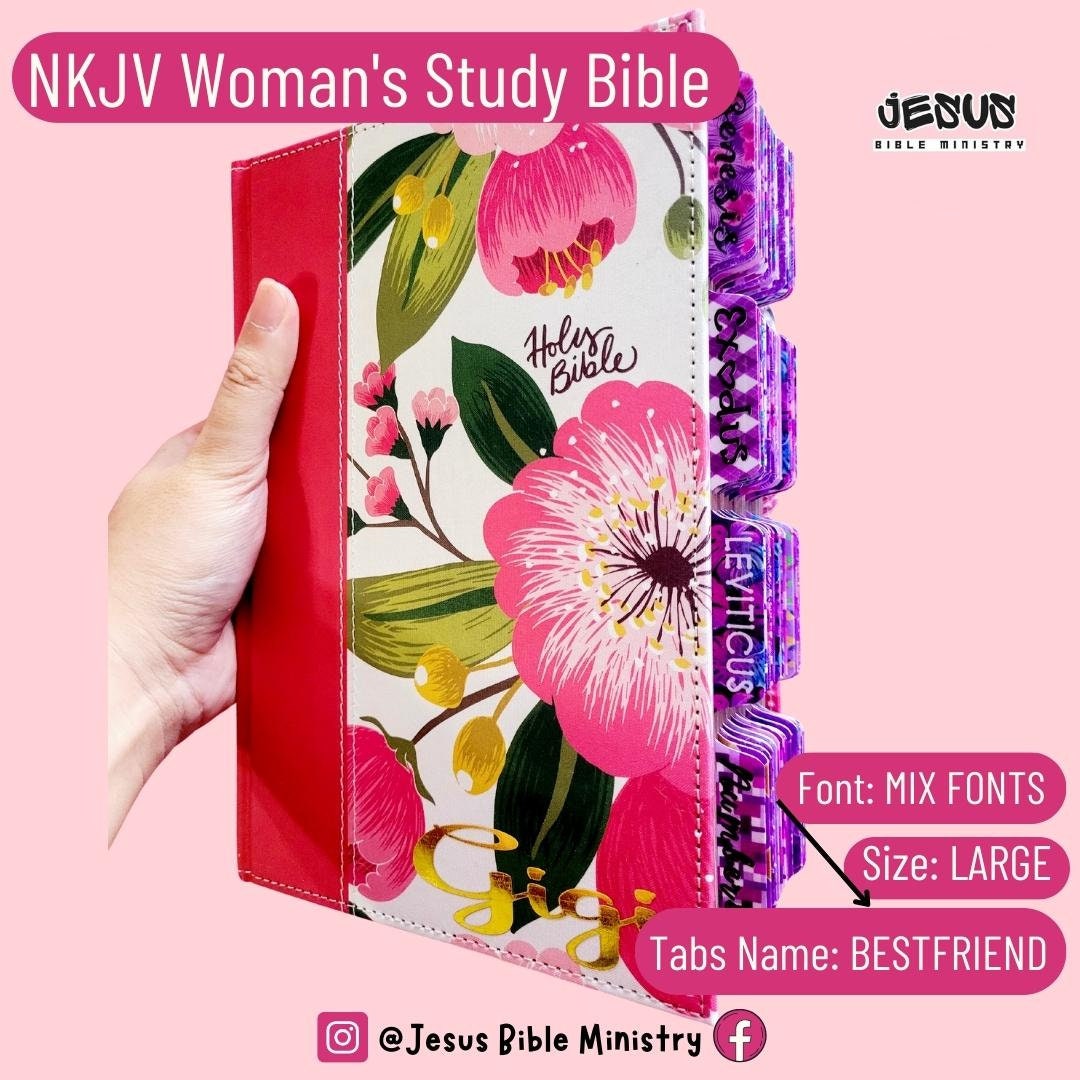 PERSONALIZED, NKJV Study Bible, Floral Bible, Holy Bible, Bible With ...