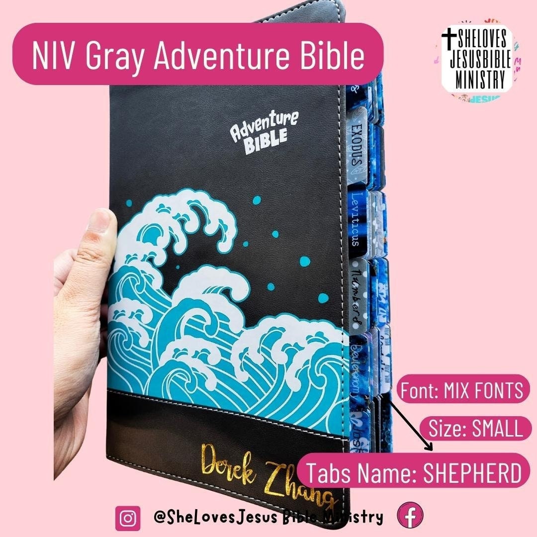 PERSONALIZE Bible NIV KIDS Bible Grayadventure Bible Full - Etsy