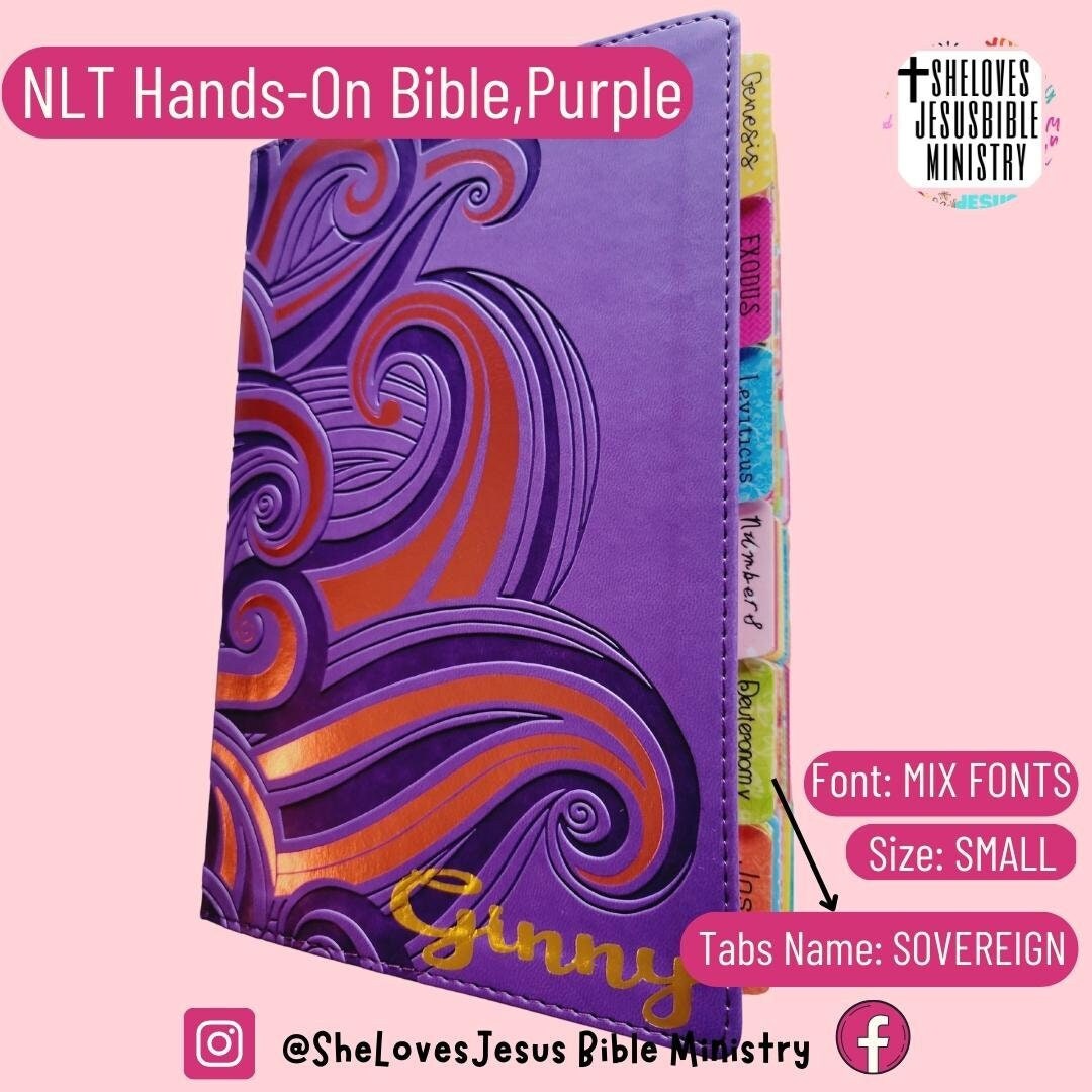 PERSONALIZE Bible Hands-on Bible NLT Leatherlike - Etsy