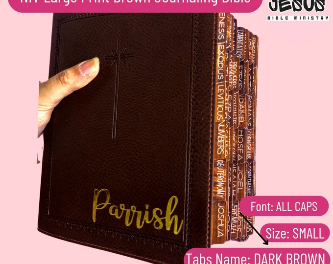 PERSONALIZE Bible, NIV Journaling Bible, Soft Leather, Large Print ...
