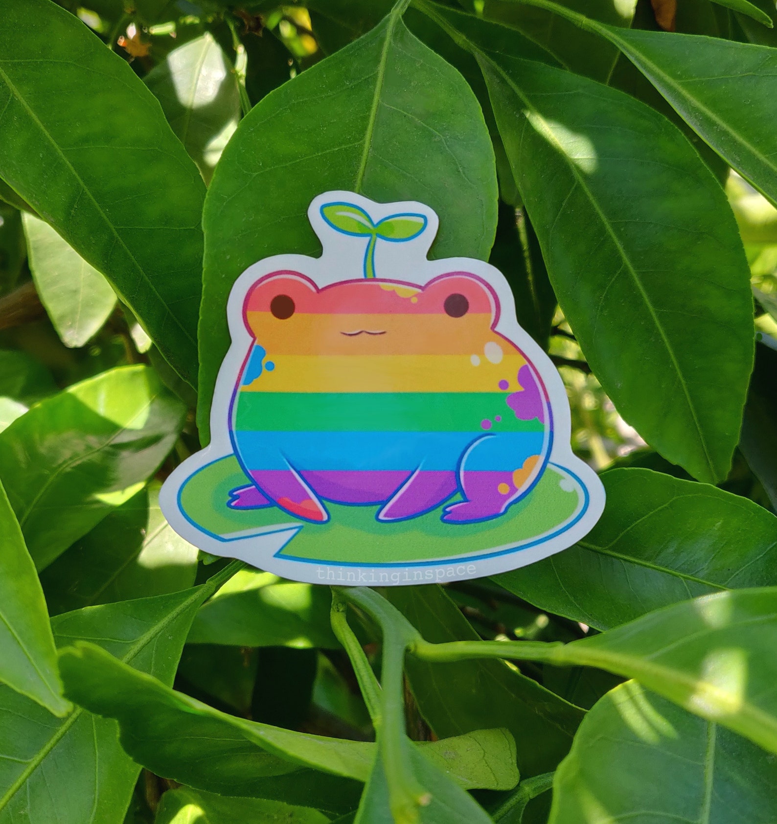 Pride Frog Charity Stickers LGBTQ Flag Frog Gay Pride | Etsy