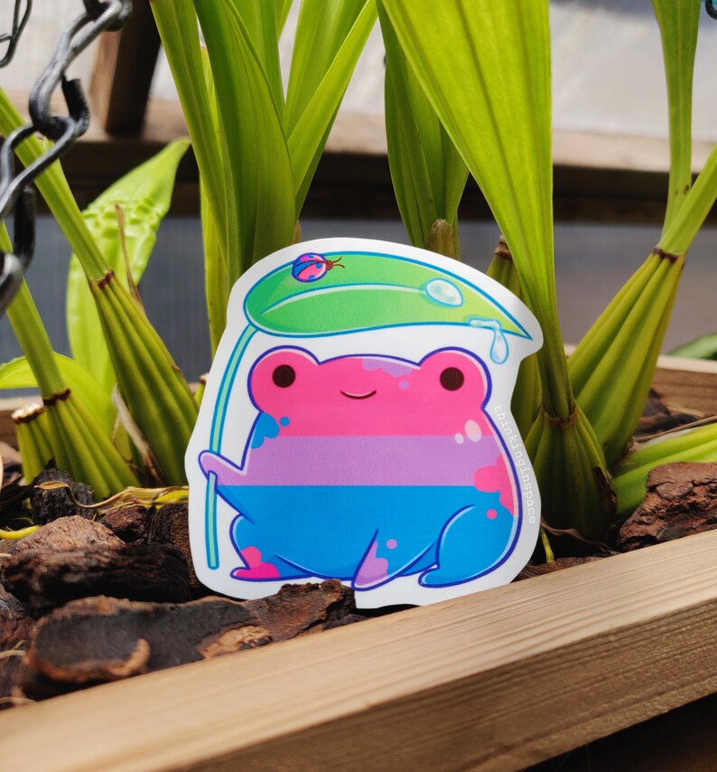 Pride Frog Charity Stickers LGBTQ Flag Frog Gay Pride | Etsy Canada