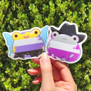 Pride Frog Charity Stickers LGBTQ Flag Frog Gay Pride Sticker Decal ...
