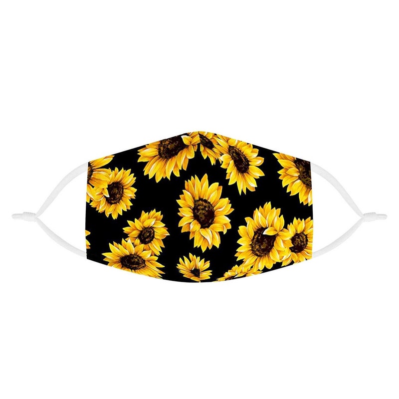 Sunflower Face Mask - Etsy