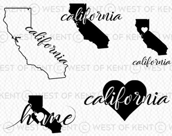 California clipart | Etsy