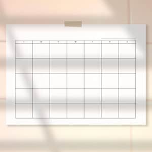 2022 Calendar , Blank Calendar Printable, DIY Calendar, Simple Calendar ...