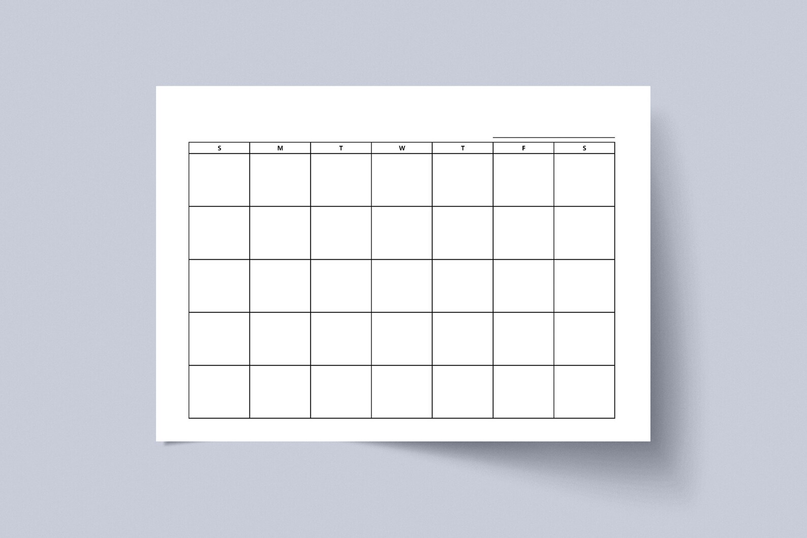 2022 Calendar , Blank Calendar Printable, DIY Calendar, Simple Calendar ...