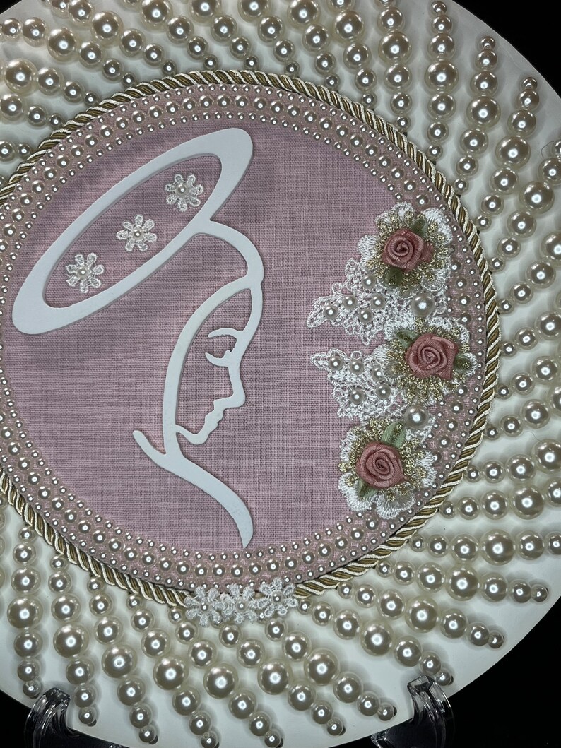 Mother Mary, Virgin Mary, Catholic Plate, Catholic Decoration, Plywood ...