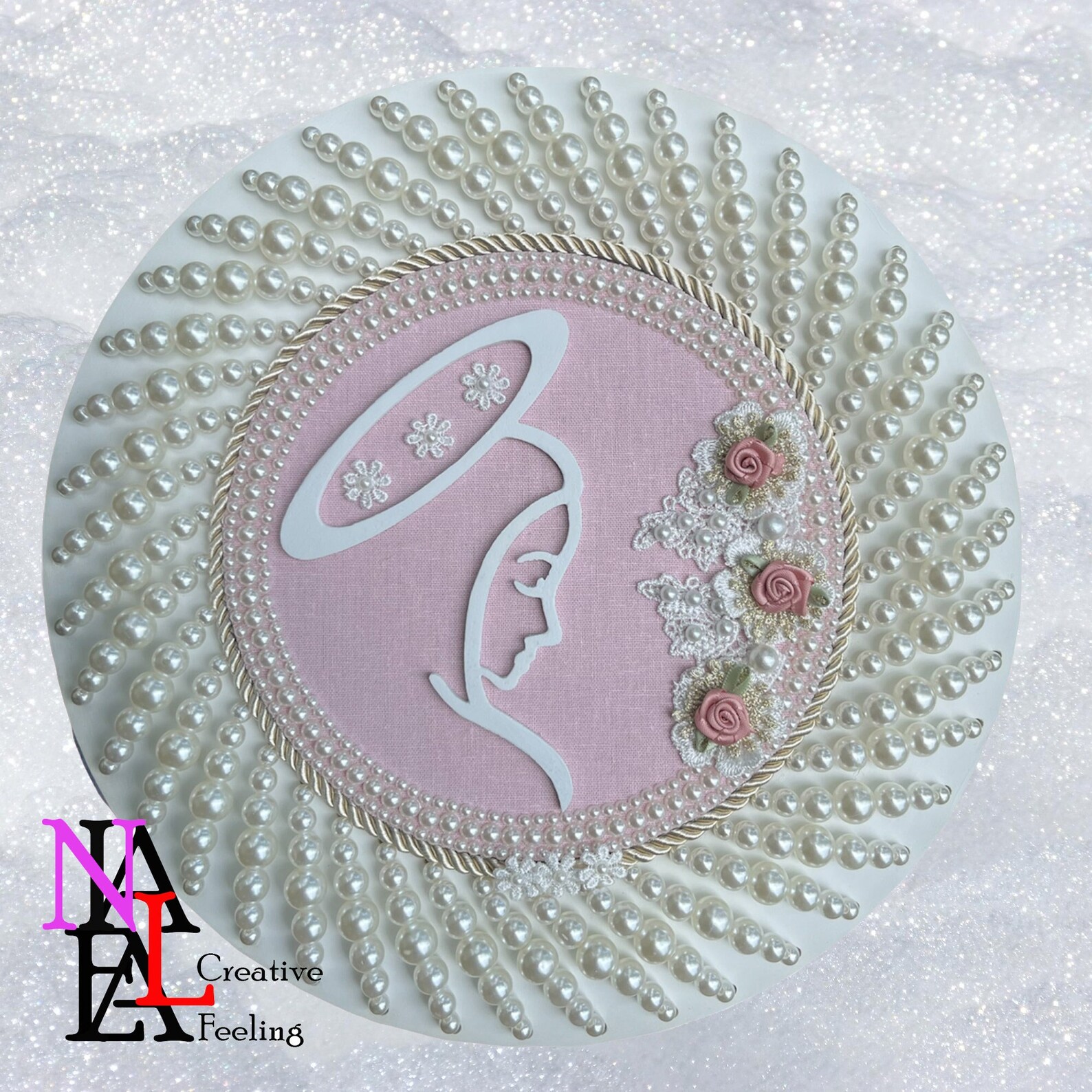 Mother Mary, Virgin Mary, Catholic Plate, Catholic Decoration, Plywood ...