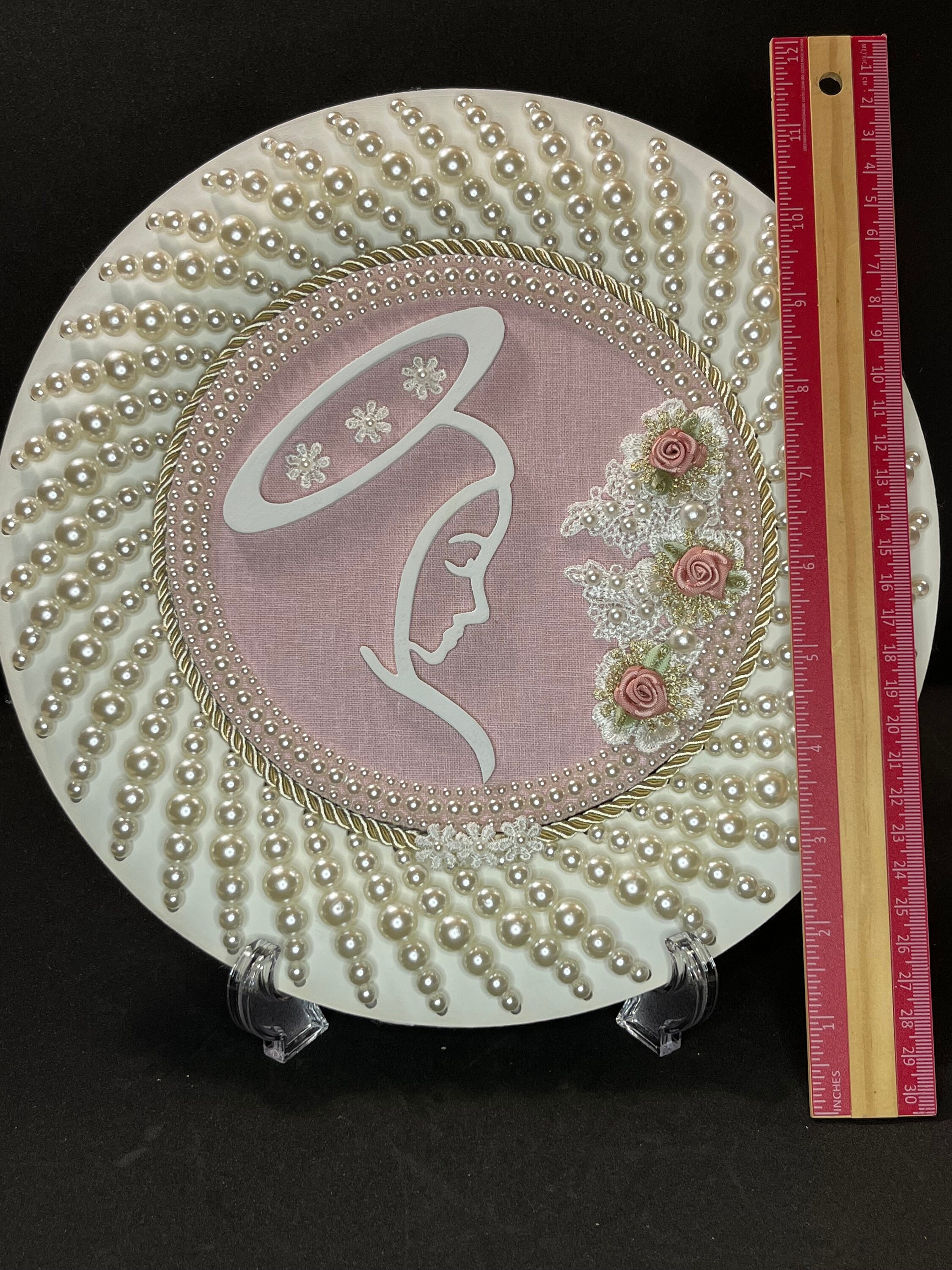 Mother Mary, Virgin Mary, Catholic Plate, Catholic Decoration, Plywood ...