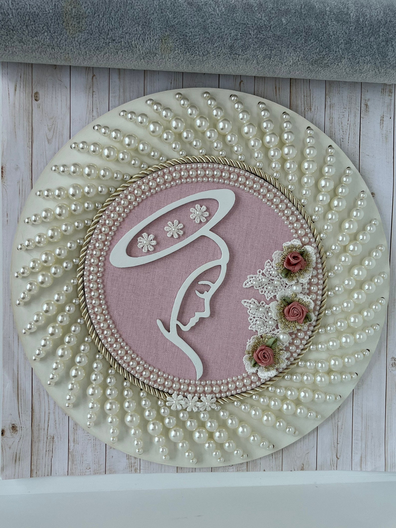 Mother Mary, Virgin Mary, Catholic Plate, Catholic Decoration, Plywood ...