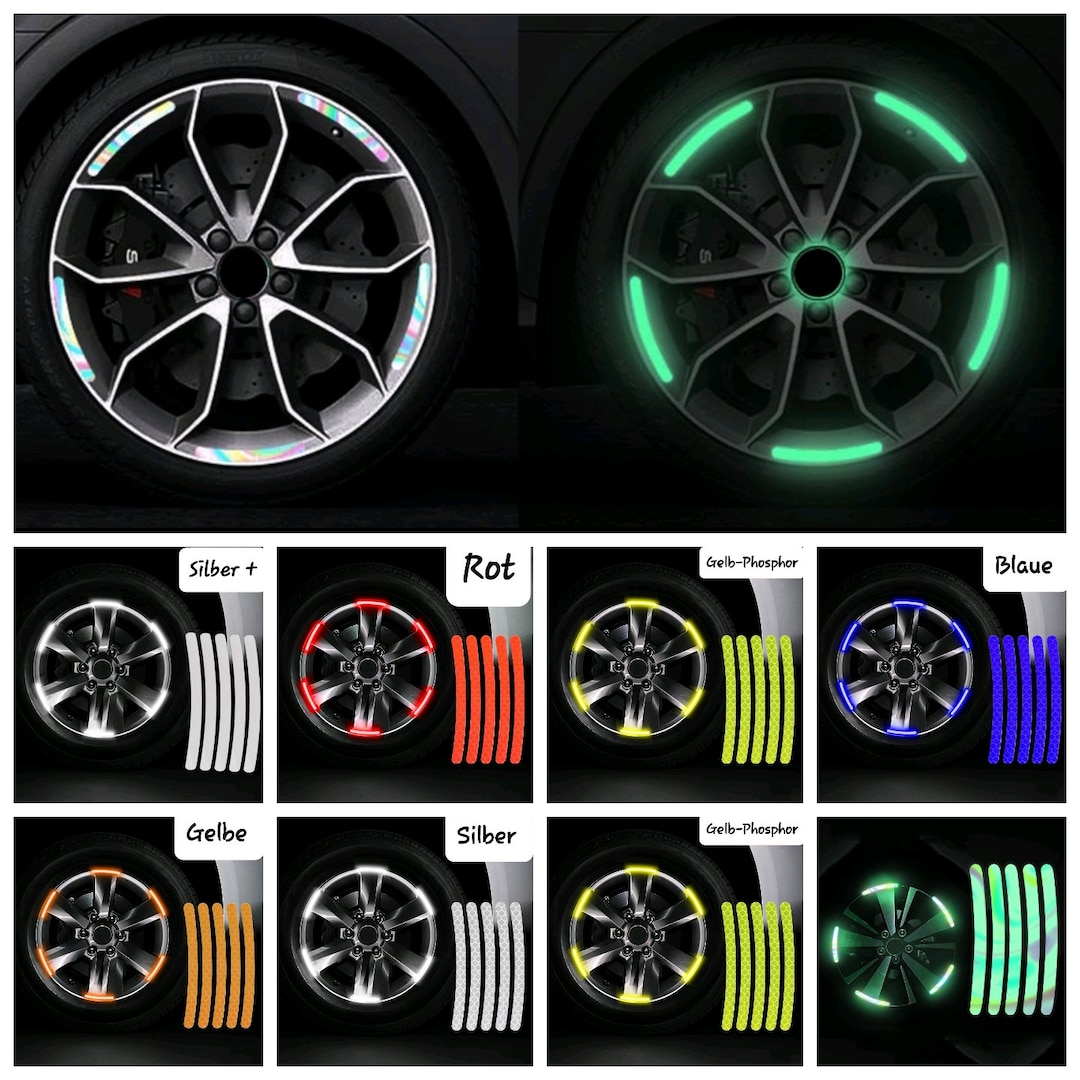 Luminous Stickers Reflectors Bicycle Stickers Clothing Self-adhesive ...