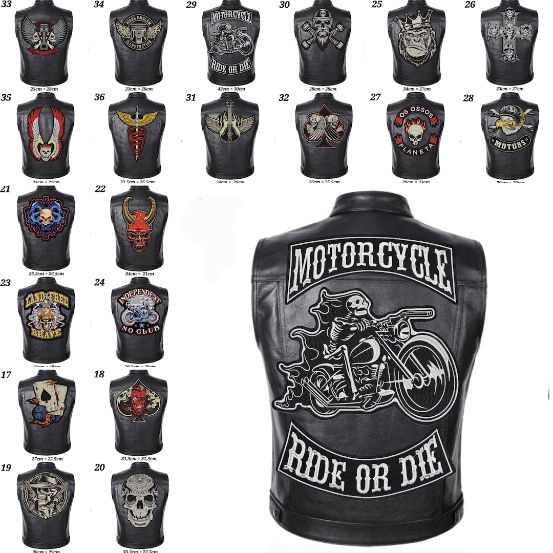 Flicken zum Aufnäher Aufbügler Patch Biker Motorrad Custom Kutte Rücken ...