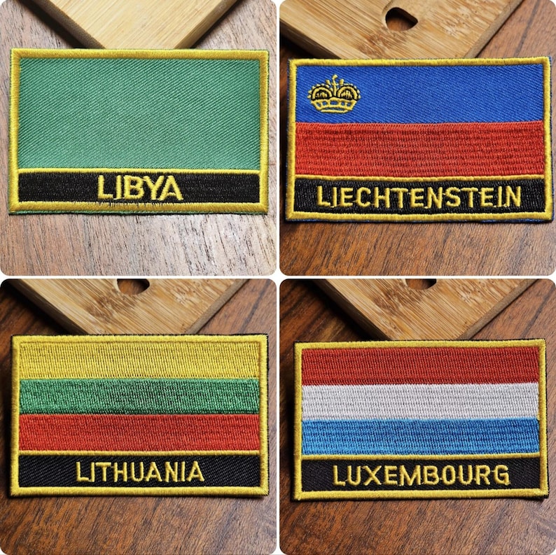 Flags of All Countries 207 Countries to Iron on Iron-on Patch Patches ...