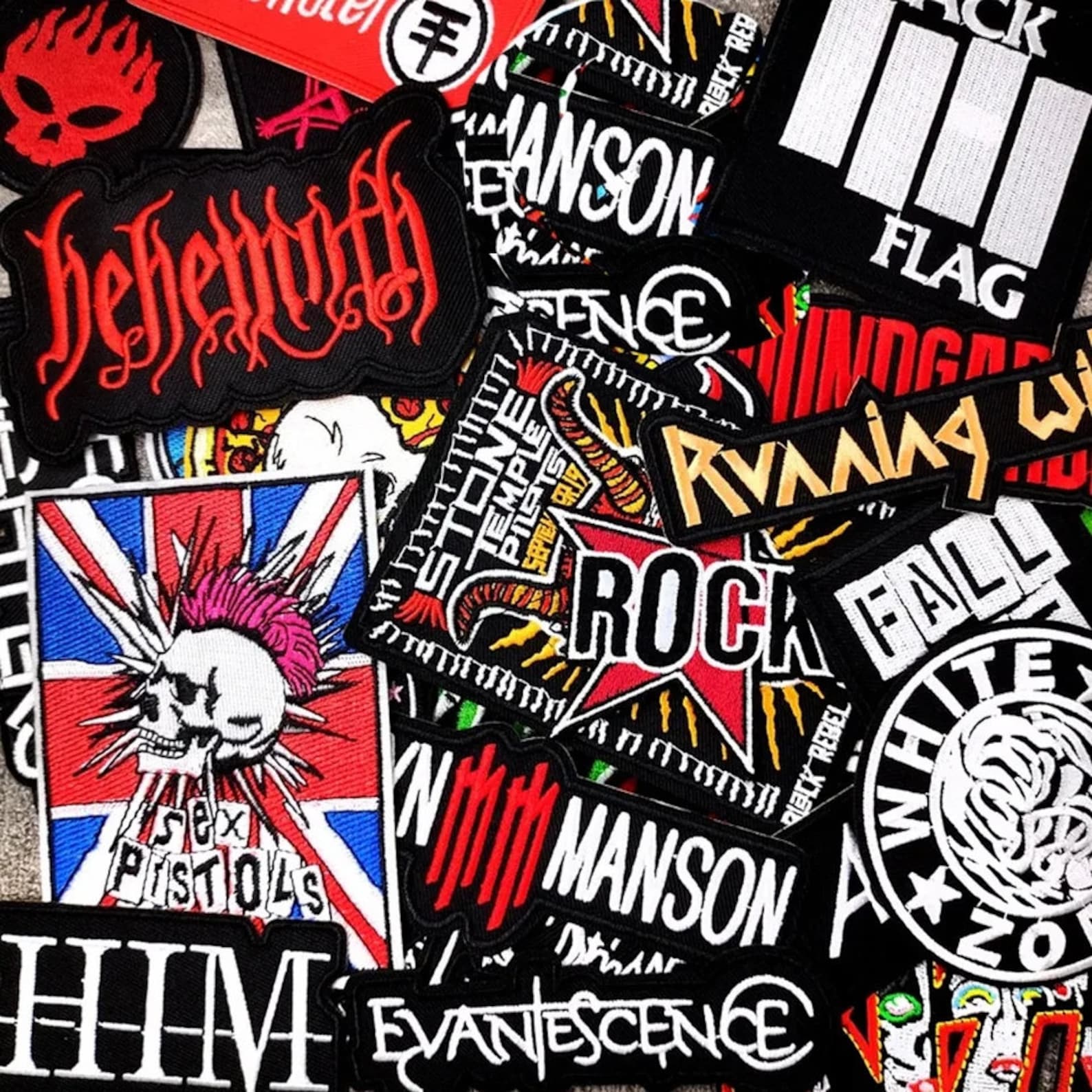 Iron-on Patches, Iron-on Patches, Rock Patches, Different Models ...