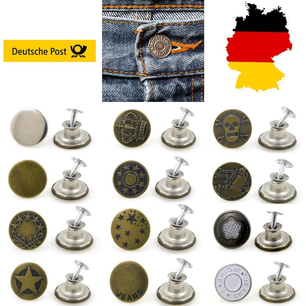 Metal Jean Buttons - Etsy