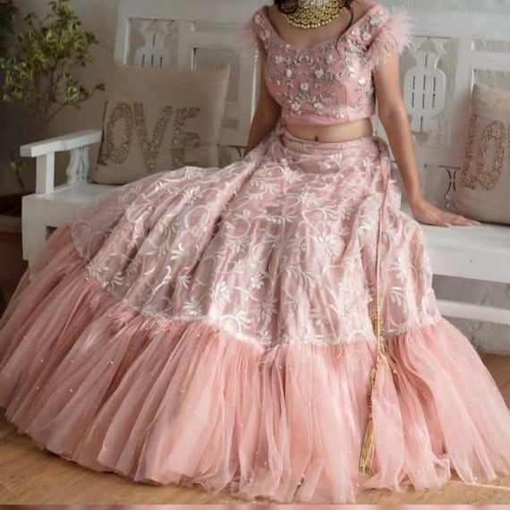 Long Net Skirts Indian Style