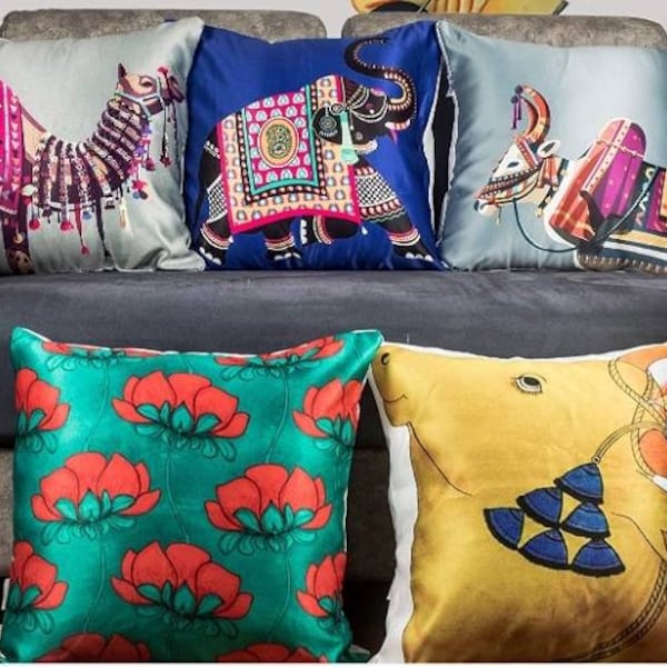 Indian Cushion Cover - Etsy