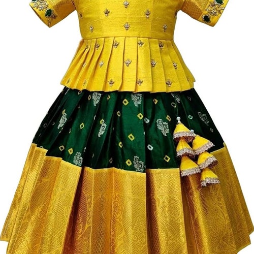 Kids Lehenga Choli Dupatta Indian Designer Ethnic Girls - Etsy India