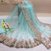 Net Saree Indian Women's Heavy Net Saree Thread Work - Etsy