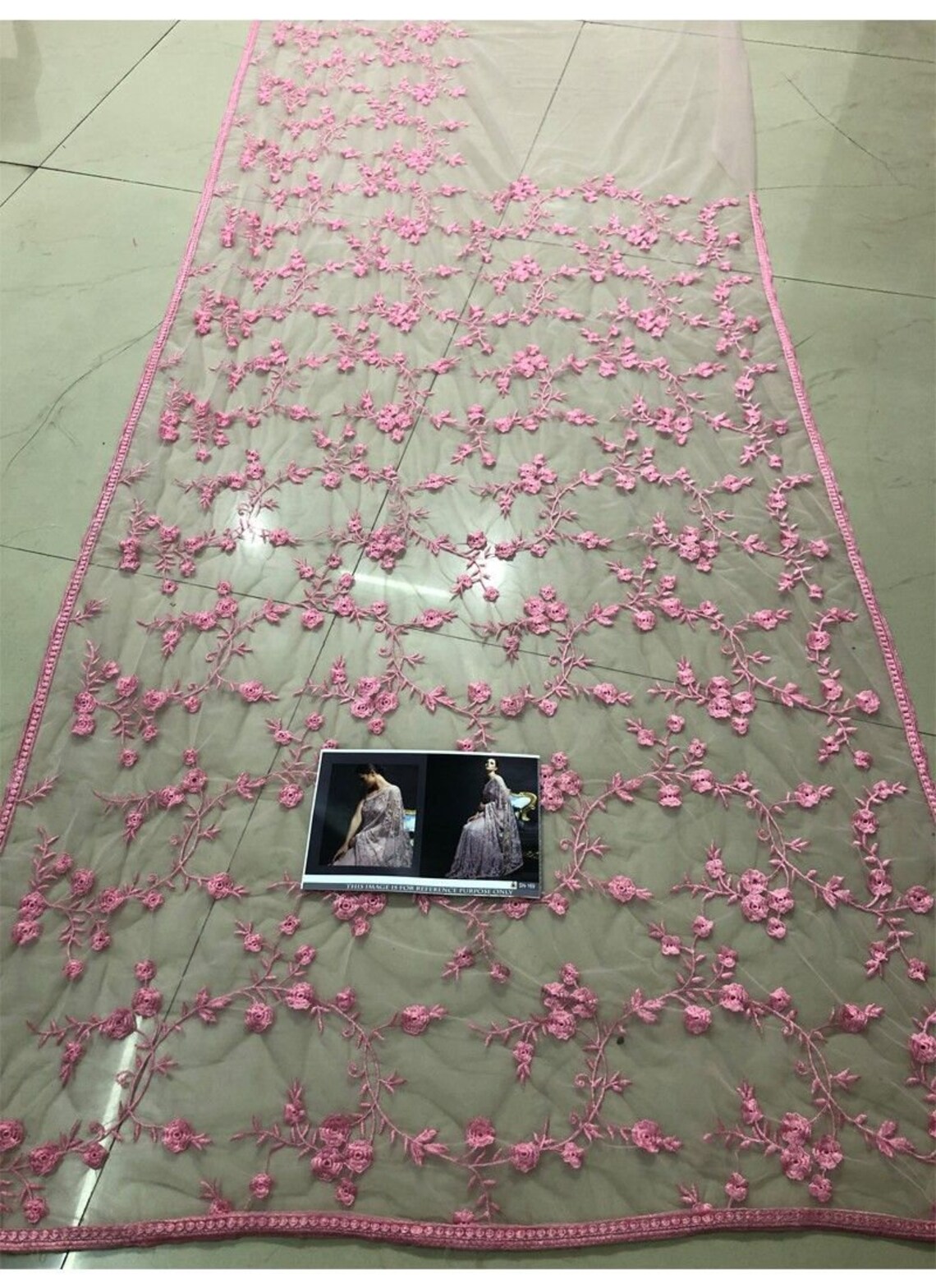 Net Saree Embroidery Saree Zari Work Thread Work Saree - Etsy