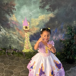 Tangled Rapunzel Dress, Rapunzel Birthday Outfit, 1st 2nd 3rd Birthday ...