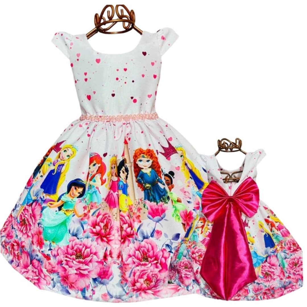 Baby Girls Princess Dress/ 1st Birthday Dress/ Disney Princess Party ...