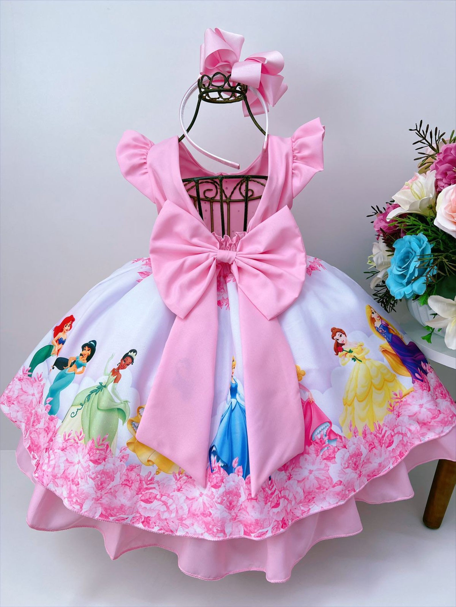 Princess Dress/ Princess Birthday Outfit/ Toddler Baby Disney - Etsy