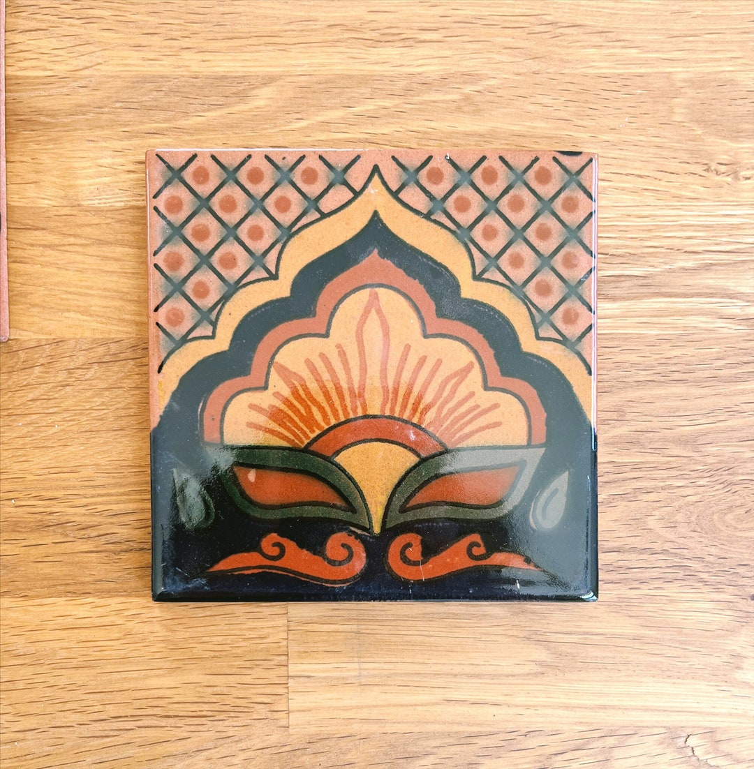 Piñon Talavera Coaster / Mexican Tile / Southwest Home Decor ...