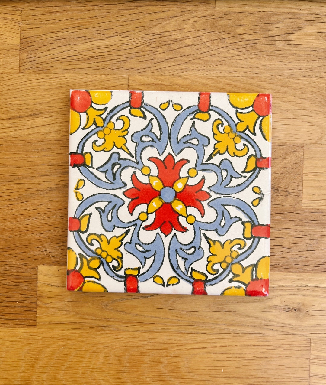 El Fuego Talavera Coaster / Mexican Tile / Southwest Home - Etsy