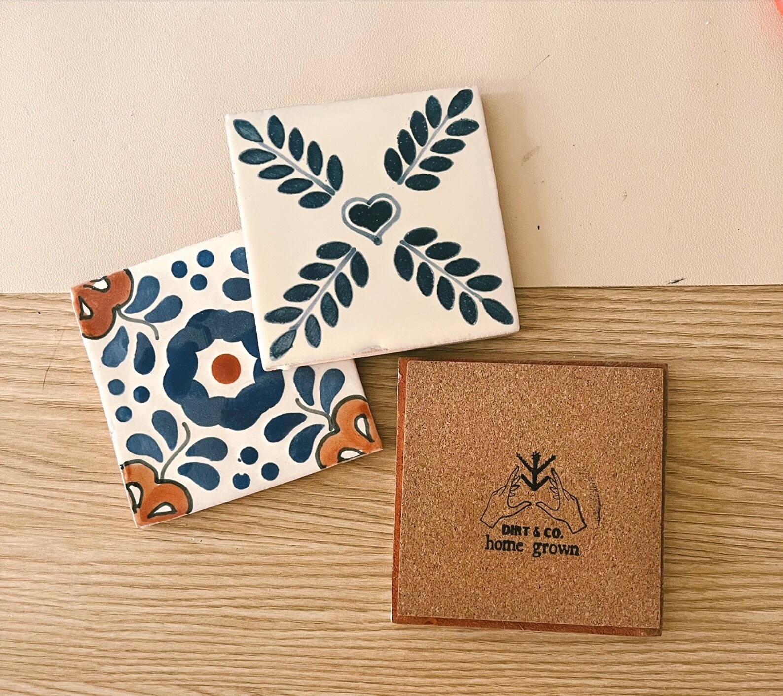 Desert Boho 2.0 Talavera Tile Design Combo / 4 Pack of Coasters ...