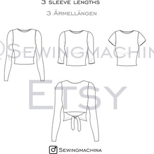 PDF Sewing Pattern Back Detail Shirt Hans / Schnittmuster Shirt ...