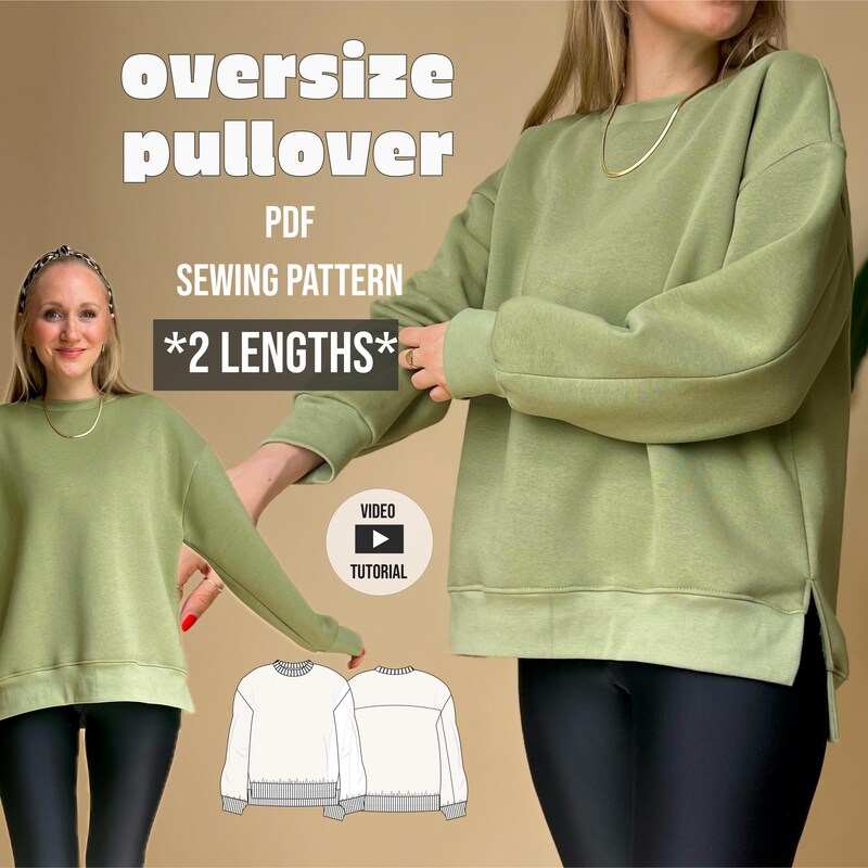 Pullover Sewing Pattern - Etsy