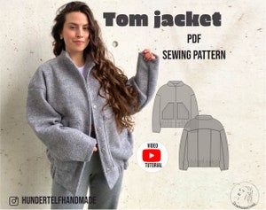 Bomber Jacket PDF Sewing Pattern - Etsy Canada