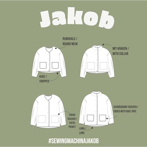 Oversize Jacket Jakob / Quilted / Teddy / PDF Sewing Pattern / Video ...