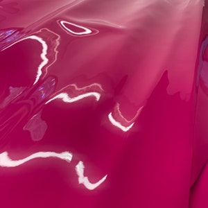 Pink Patent Leather Raspberry |2-3 Oz 1 Mm | Glossy Precut Panels ...