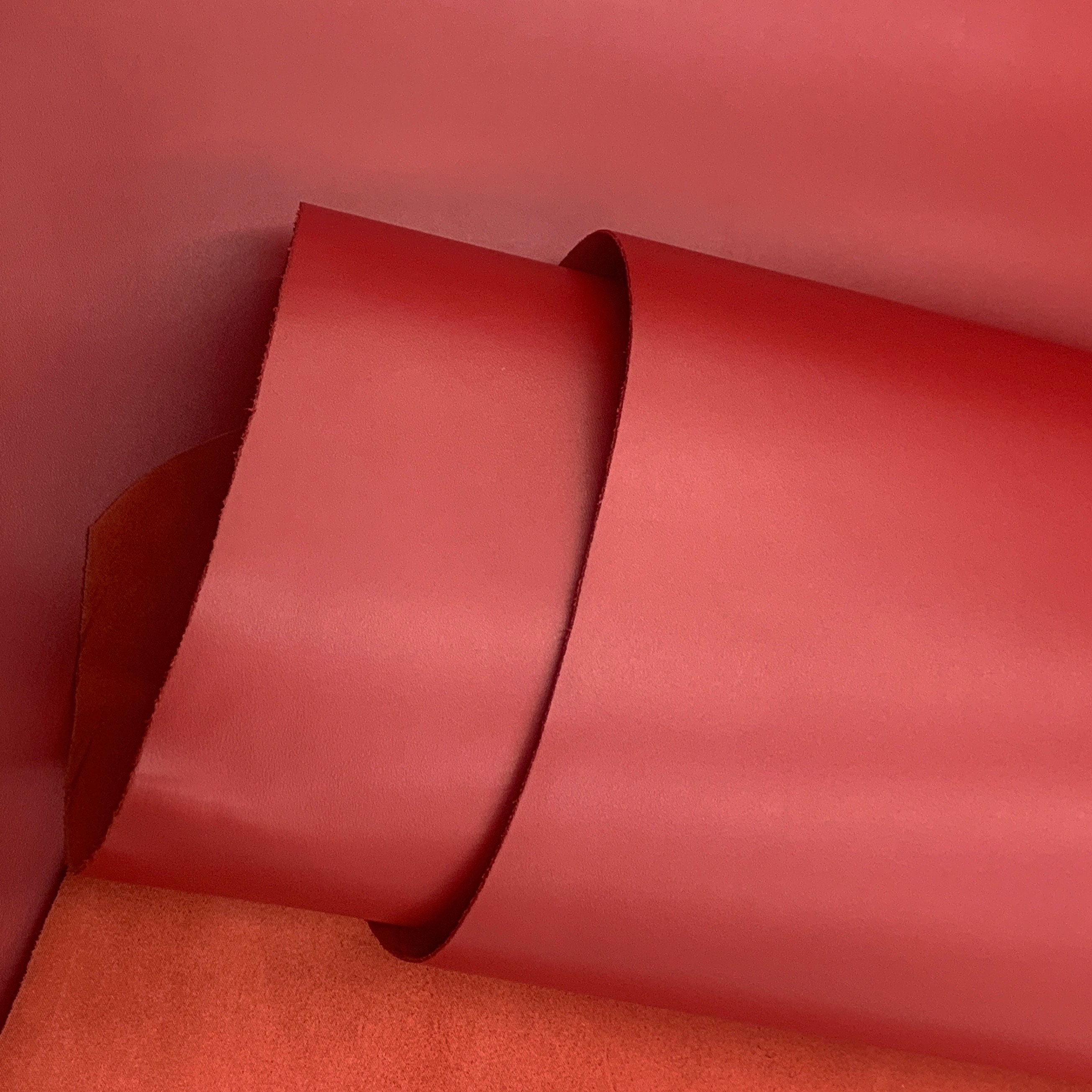 Red Leather Matt Colour Nappa Hide Natural Skin | Thickness 1.5 Mm | 4 ...