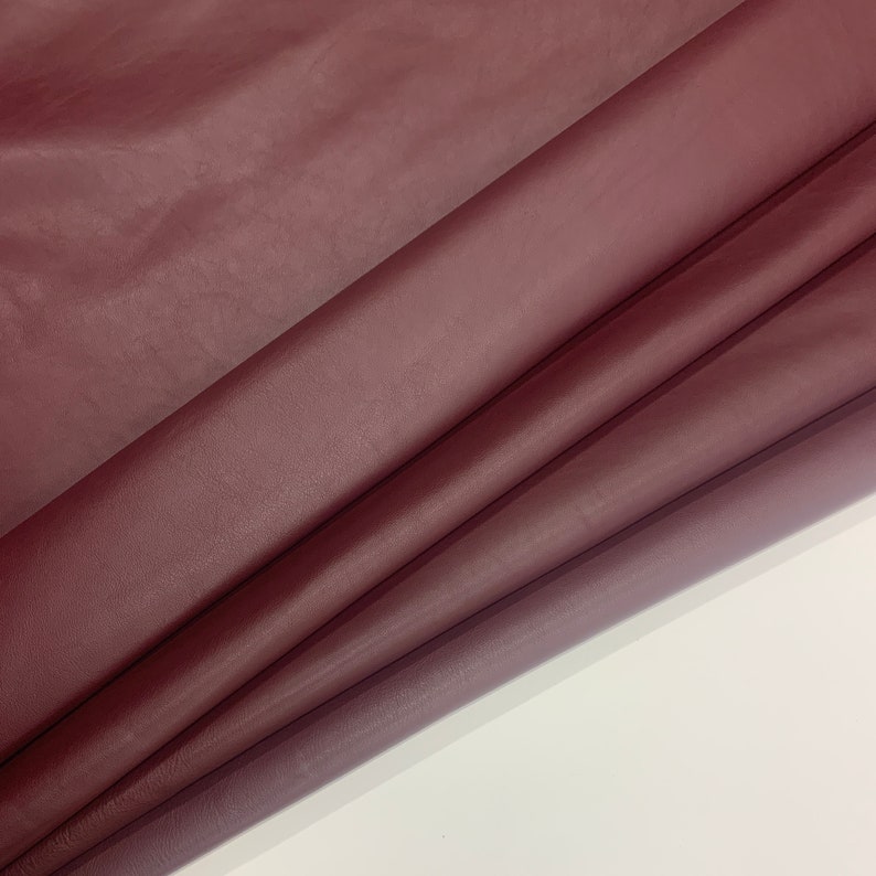 Burgundy Leather Nappa Full Grain Side | 1 Mm | 3 Oz | Real Natural ...