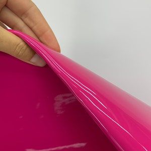 Pink Patent Leather Raspberry |2-3 Oz 1 Mm | Glossy Precut Panels ...