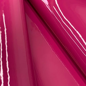 Pink Patent Leather Raspberry |2-3 Oz 1 Mm | Glossy Precut Panels ...