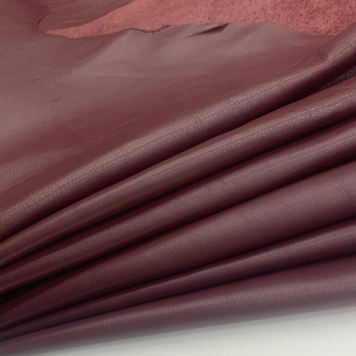 Burgundy Leather Nappa Full Grain Side | 1 Mm | 3 Oz | Real Natural ...