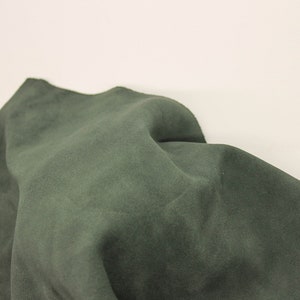 Suede Dark Green Sage Natural Leather 1.2/1.4 Mm 3-4 Oz Pre | Etsy