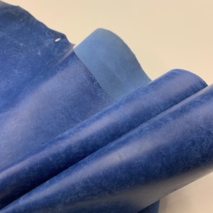 Blue Leather Royal Azure | Maya Pueblo Vegetable Tanned Sheets | Top ...