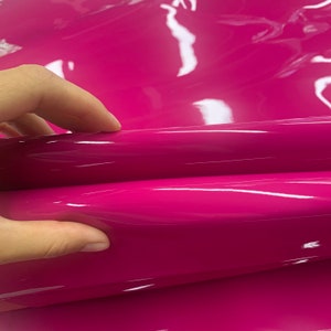 Pink Patent Leather Raspberry |2-3 Oz 1 Mm | Glossy Precut Panels ...